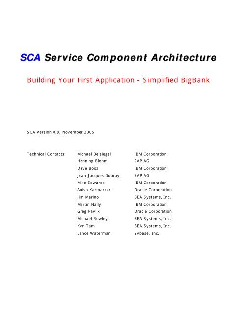 Building your first application - Simplified BigBank (PDF) - Sybase