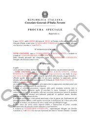 Procura Generale _con testimoni_ S.lle TASSONE - Consolato ...