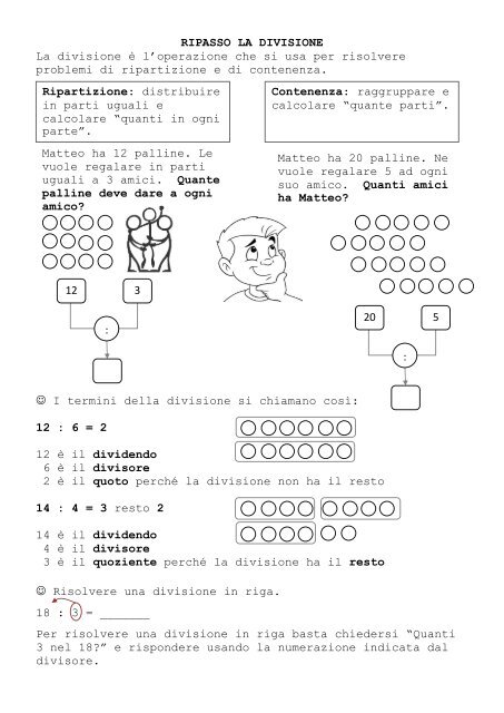 Schede Di Lavoro Per Le Divisioni Della Seconda Elementare
