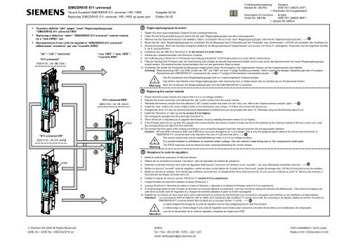 SIMODRIVE 611 universal - Siemens