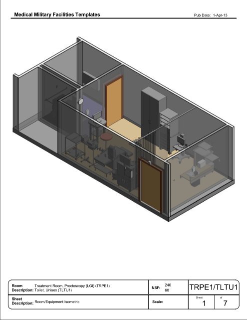Treatment Room, Proctoscopy (LGI) (TRPE1) with Toilet, Unisex ...