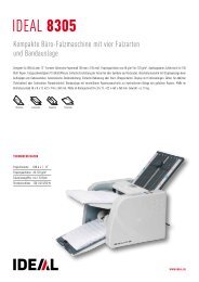 Falzmaschine IDEAL 8330 - Sirius GmbH
