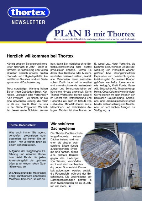 PLAN B mit Thortex - Thortex Deutschland GmbH