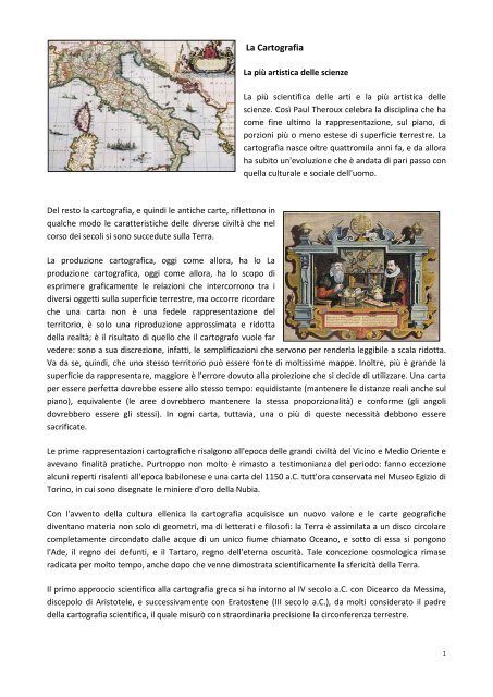 La Cartografia - ITCG Enrico Fermi