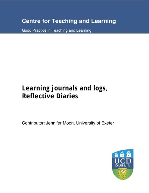 Learning journals and logs, Reflective Diaries - Deakin University
