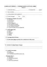 Le righe della zebra Comprensione della lettura