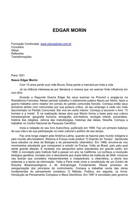 EDGAR MORIN