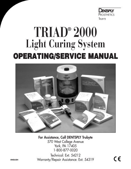 TRIAD® 2000 - DENTSPLY Prosthetics