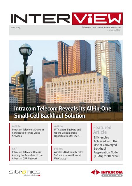 Intracom Telecom Reveals its All-in-One Small-Cell Backhaul Solution