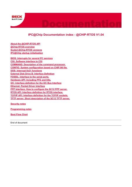 IPC@Chip Documentation - @CHIP-RTOS V1.04