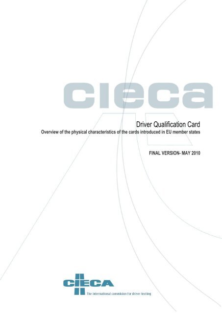 Driver Qualification Card