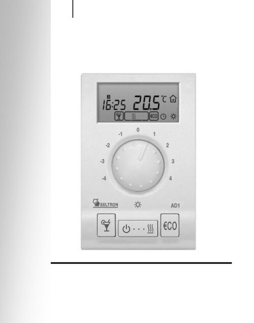 AD1 - User manual - Seltron controllers