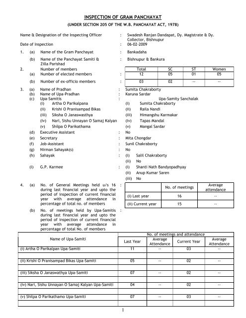 1 INSPECTION OF GRAM PANCHAYAT Bishnupur 1-inspection-of-gram-panchayat-bishnupur