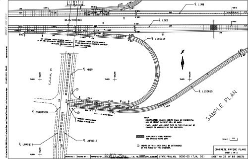 Concrete paving plans