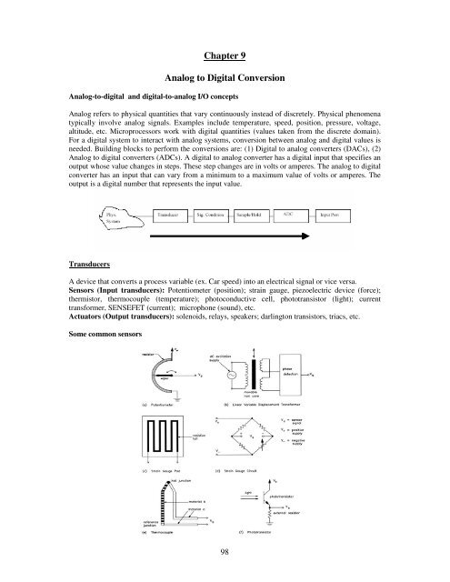 Chapter 9 Analog to Digital Conversion
