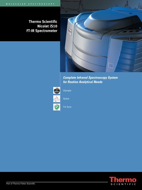 Thermo Scientific Nicolet iS10 FT-IR Spectrometer - Hosmed