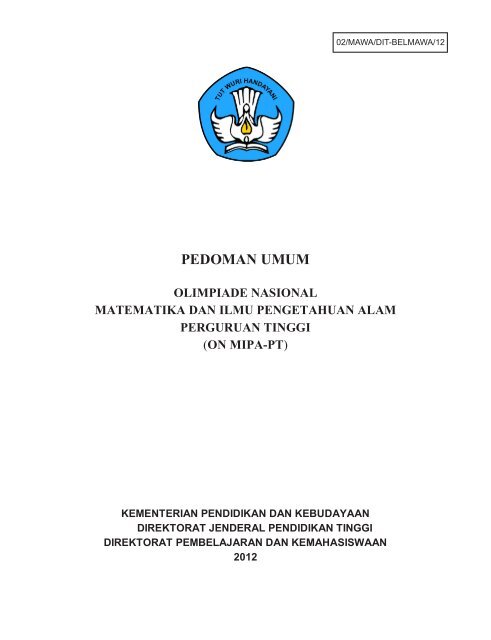 Download - Dikti - Direktorat Jenderal Pendidikan Tinggi