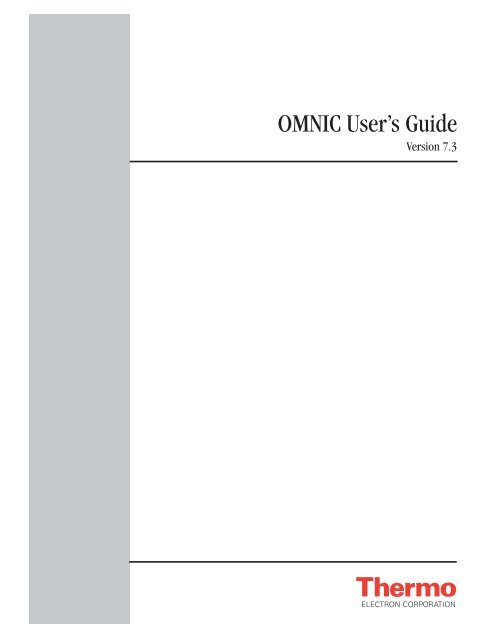 OMNIC User's Guide