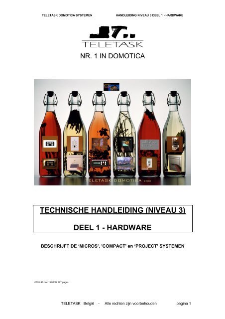technische handleiding (niveau 3) deel 1 - hardware - Brink Techniek