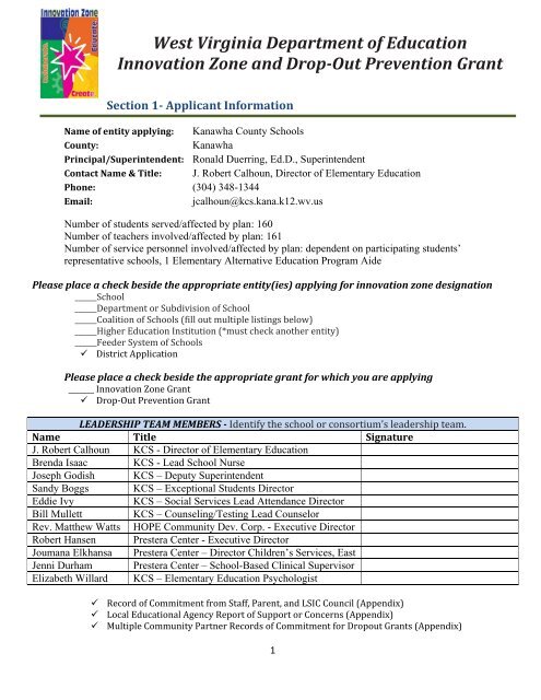 Kanawha County Schools - West Virginia Department of Education