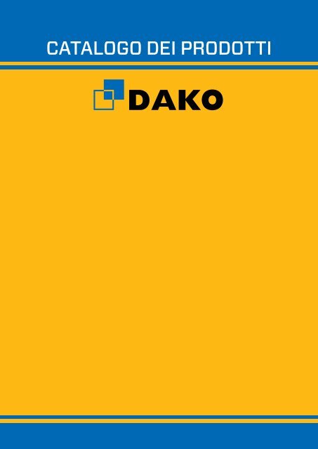 Catalogo dei prodotti - Dako
