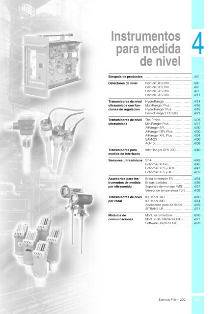 Instrumentos para medida de nivel - Departamento de Tecnología ...