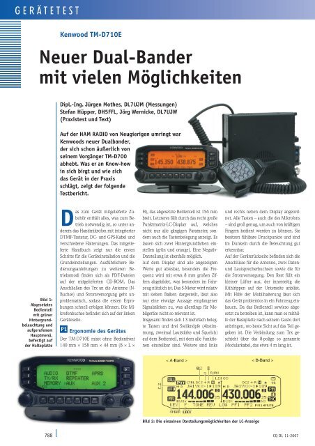 TM D710E TEST - Kenwood