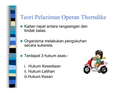 Teori Pelaziman Operan Th