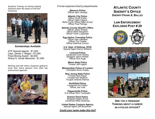 Post #29 Brochure - Atlantic County Sheriff's