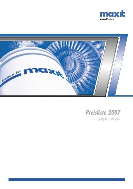 Preisliste 2007 - maxit.at