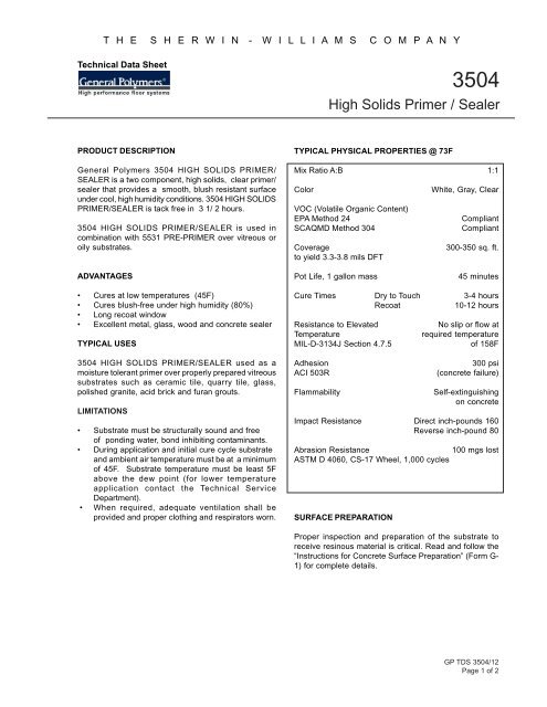 3504 - General Polymers