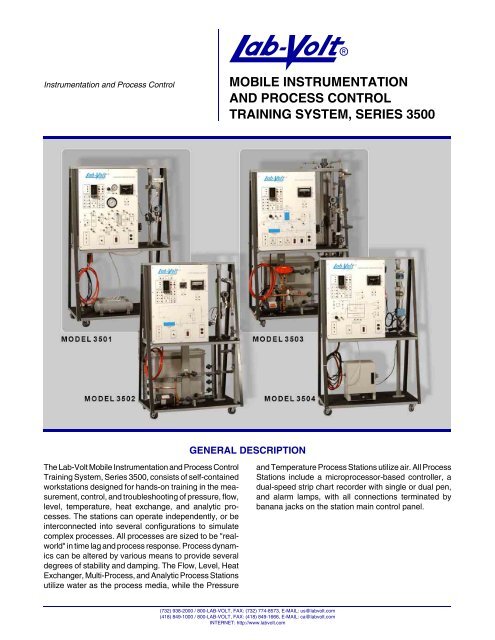 mobile instrumentation and process control training ... - Lab Volt