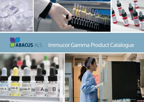 Immucor Gamma Product Catalogue - Abacus ALS