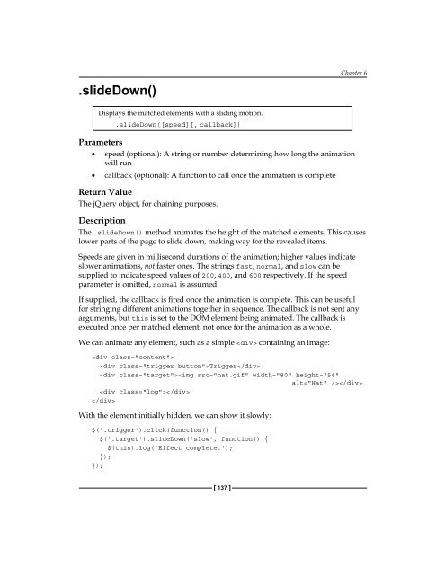Slidedown Displays The