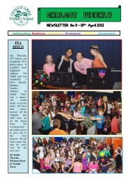 Chalcot Weekly No 1, 2013 - Chalcot Lodge Primary School