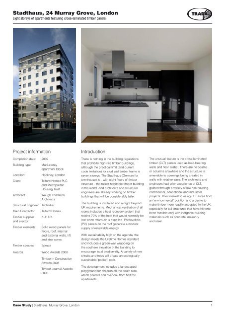 Stadthaus, 24 Murray Grove, London