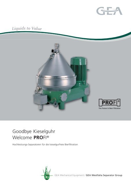 PROFI - GEA Westfalia Separator Group