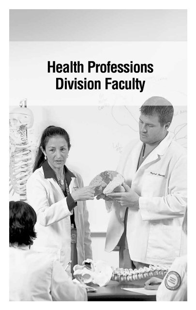 Health Professions Division Faculty