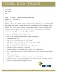 Toolbox Talk Sign in Sheet