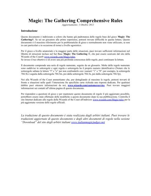 Magic: The Gathering Comprehensive Rules - DCIrules.org