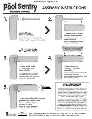 ASSEMBLY INSTRUCTIONS - RL Flo-Master