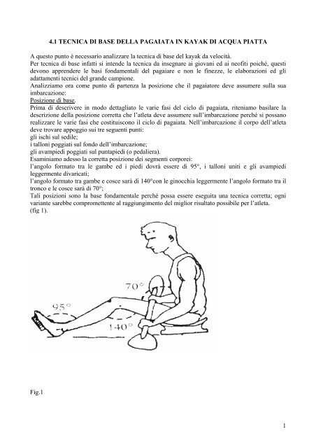4.1 TECNICA DI BASE DELLA PAGAIATA IN KAYAK DI ... - Timonieri.it