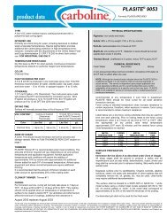 Plasite 4550 S PDS - Carboline