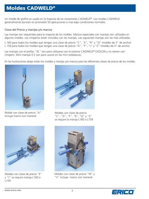 Moldes CADWELD ® Un mold