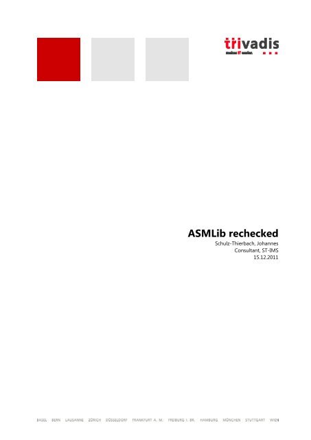 ASMLib rechecked - Trivadis
