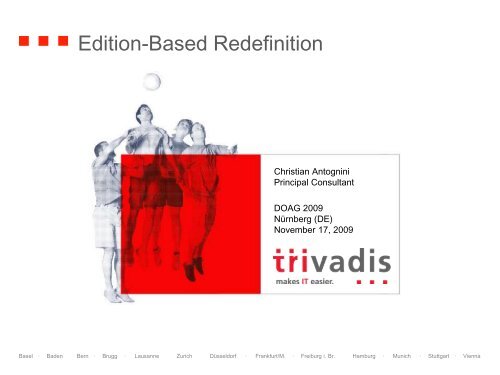 editioned objects - Trivadis
