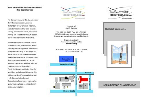 Sozialhelferin / Sozialhelfer - Maria-Stemme-Berufskolleg der Stadt ...