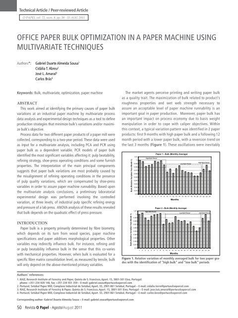 OFFICE PAPER BULK OPTIMIZATION IN A ... - Revista O Papel