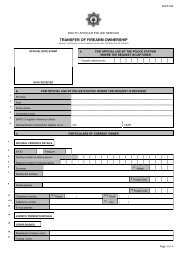 SURRENDERING OF FIREARM ITEM(S) - Saps