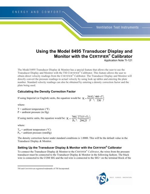 Application Note TI-121 - TSI